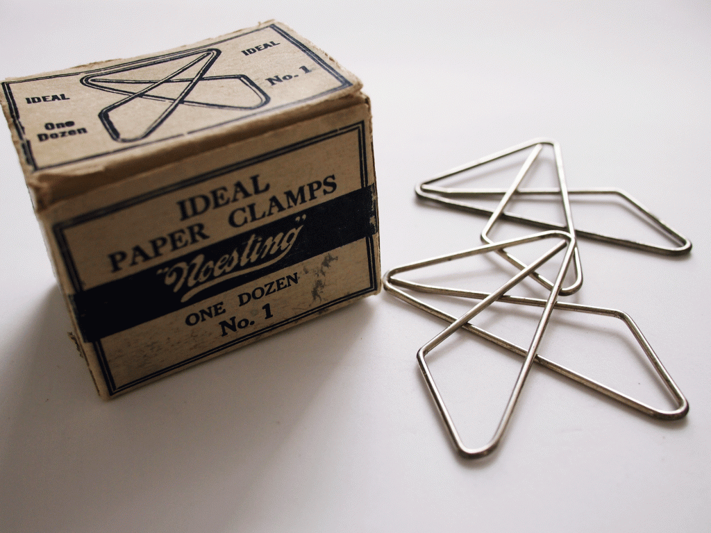 【SOLD OUT】VINTAGE PAPER CLAMPS -Noesthing- - THINGS 'N' THANKS