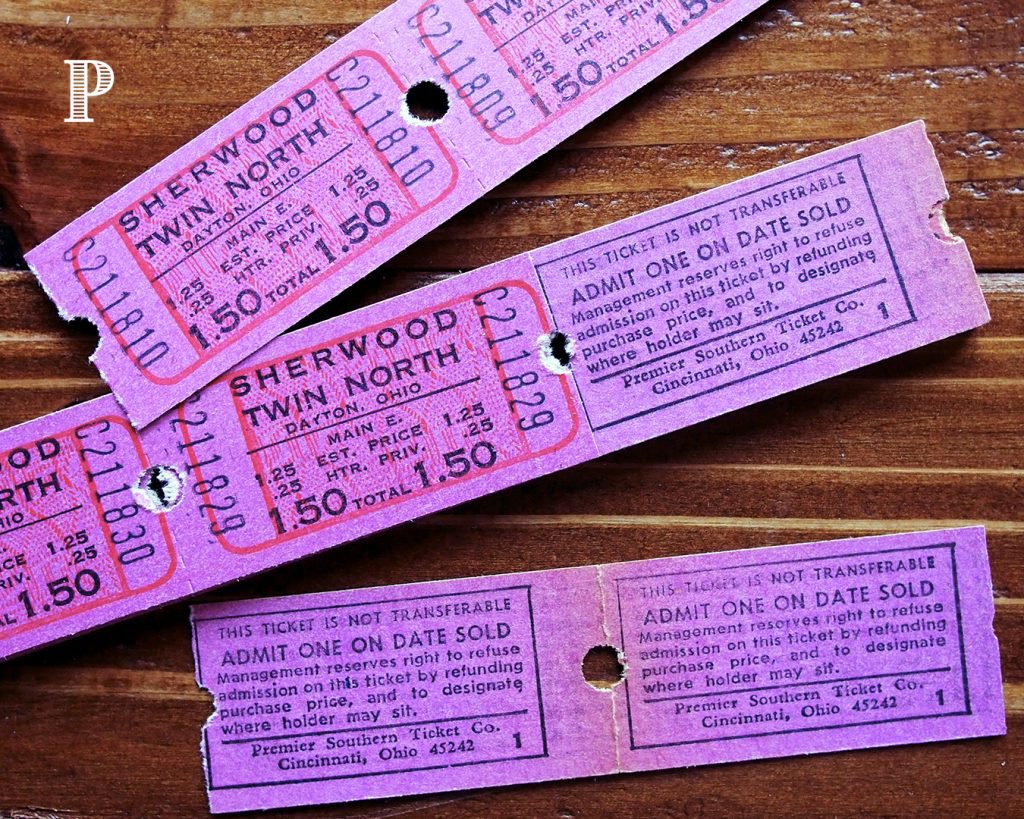 【SOLD OUT】VINTAGE TICKETS(2P) - THINGS 'N' THANKS
