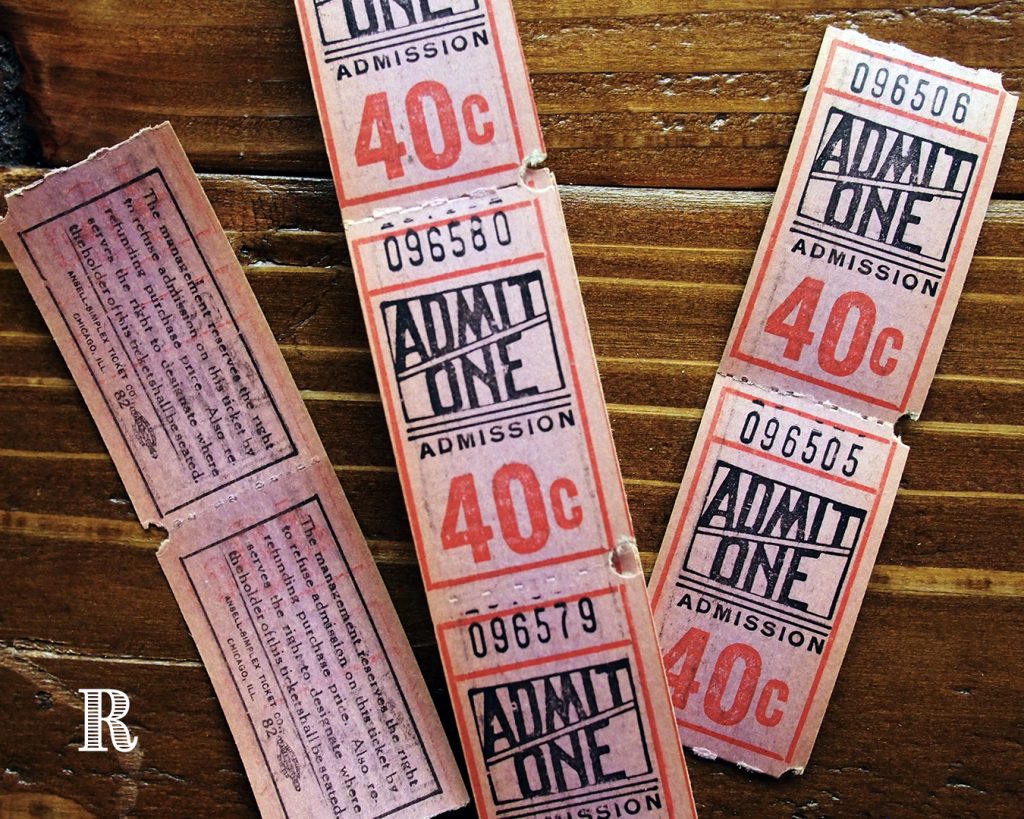 【SOLD OUT】VINTAGE TICKETS(2P) - THINGS 'N' THANKS