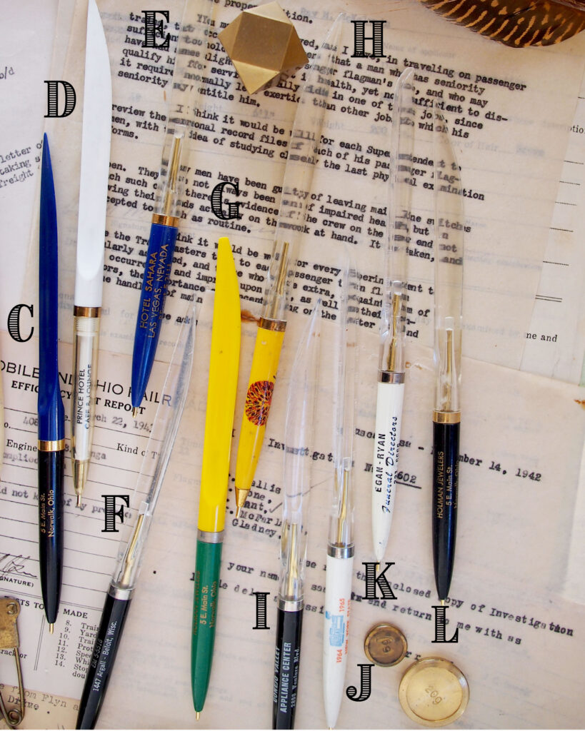 ADVERTISING PENS WITH LETTER OPNER - THINGS 'N' THANKS
