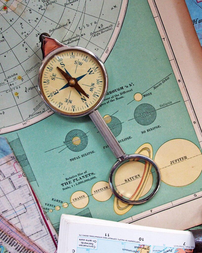 【SOLD OUT】VINTAGE MAP METER - THINGS 'N' THANKS