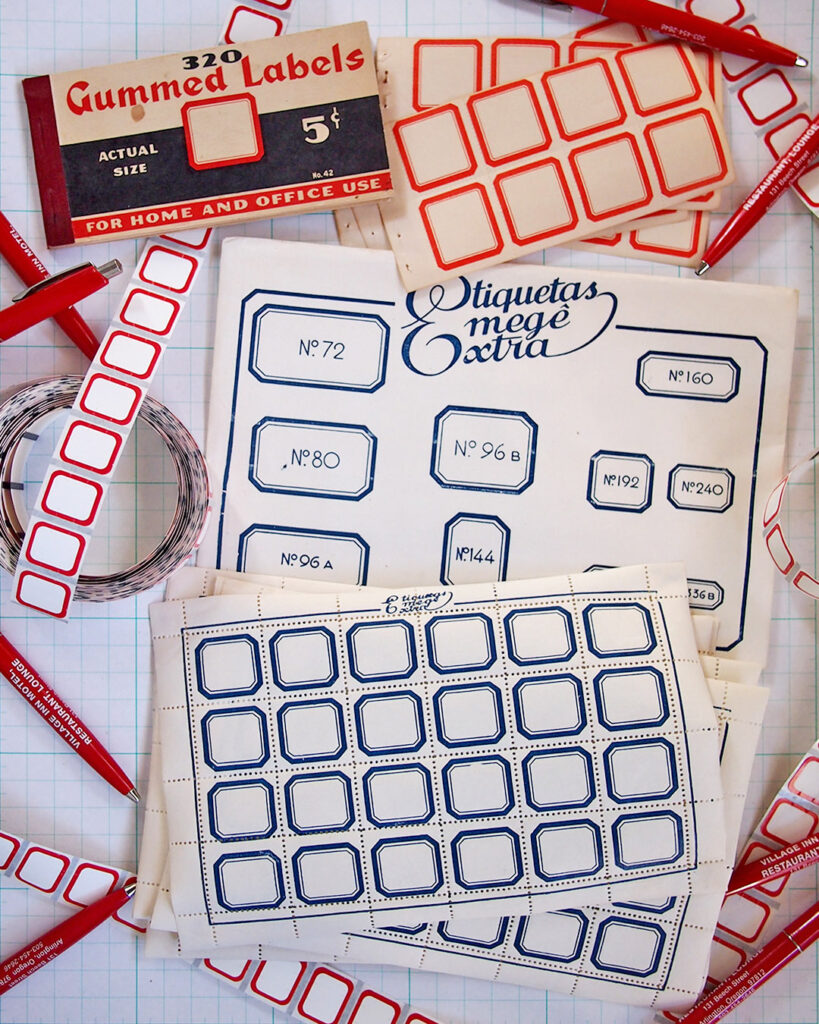 【SOLD OUT】GUMMED ＆ SEAL LABELS - THINGS 'N' THANKS