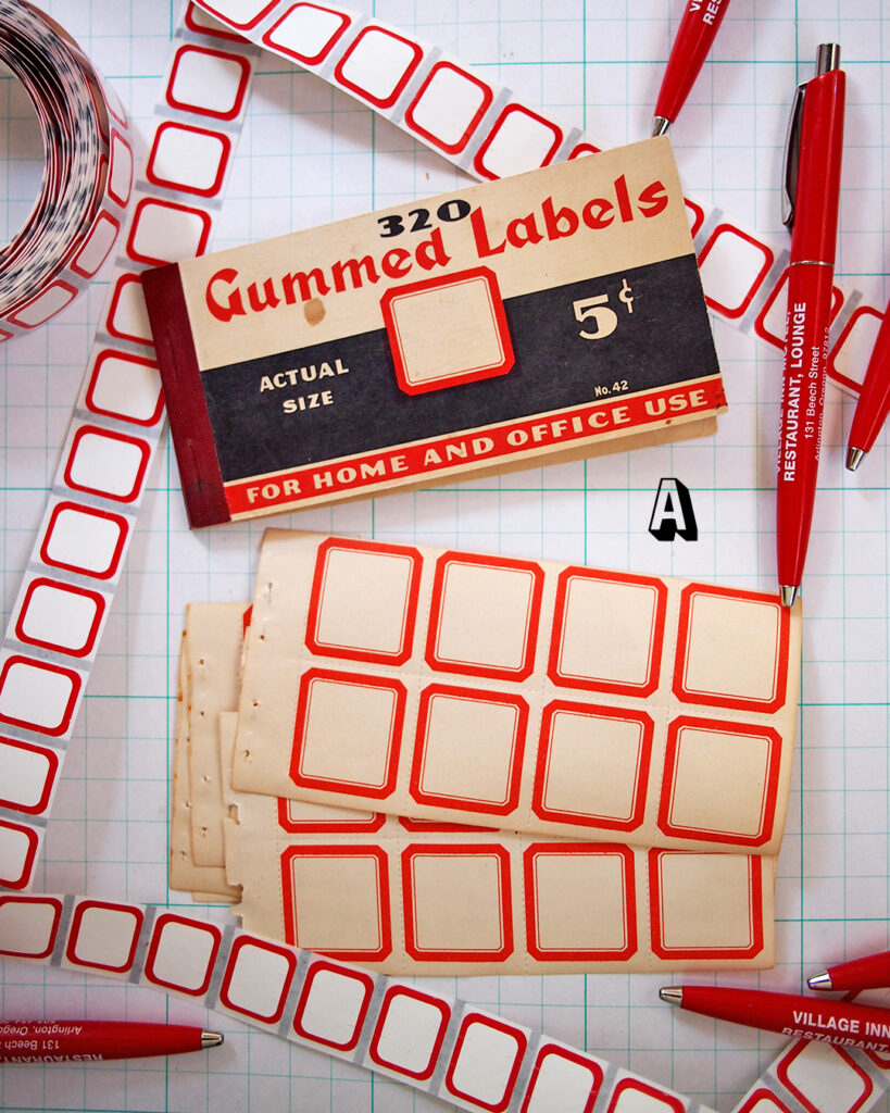 【SOLD OUT】GUMMED ＆ SEAL LABELS - THINGS 'N' THANKS