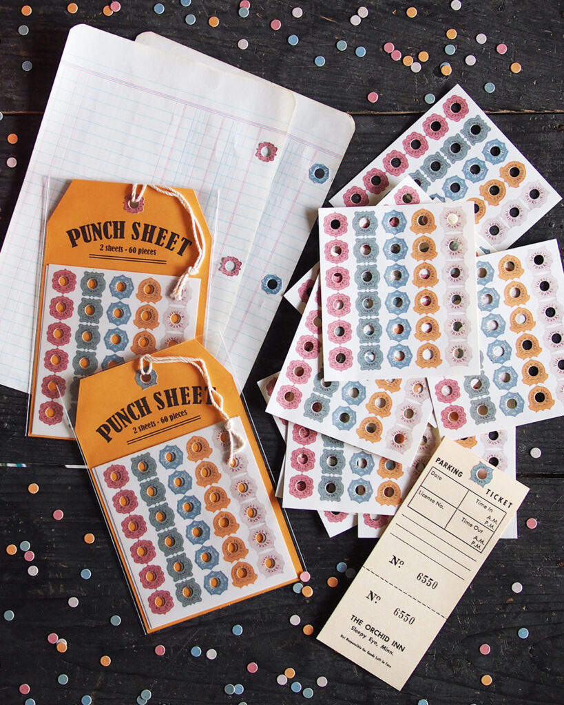 OROGINAL PUNCH SHEETS(2SHEETS-60P) - THINGS 'N' THANKS